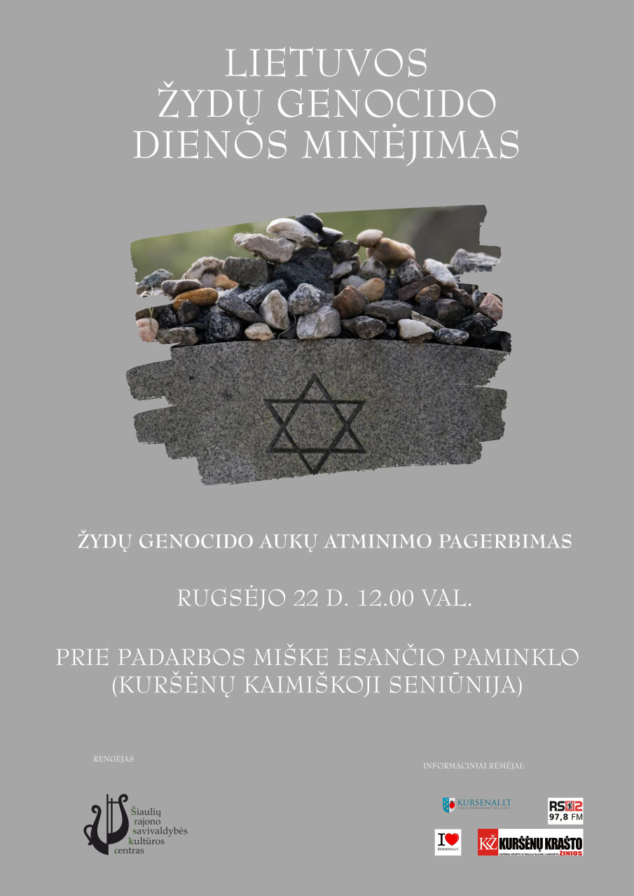 MINĖSIME LIETUVOS ŽYDŲ GENOCIDO DIENĄ | Šiaulių rajono savivaldybės ...